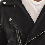 Highfield Black Leather Jacket | Black Leather Jacket | black biker jacket
